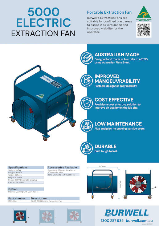 5000 Electric Extraction Fan | Burwell
